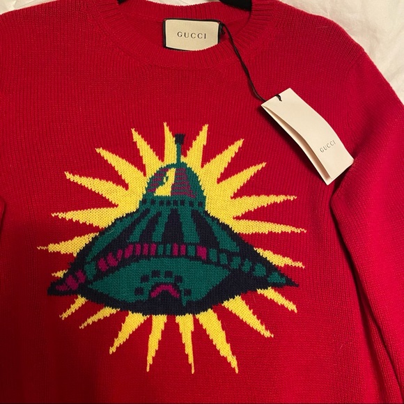 Gucci | Sweaters | Gucci Red Wool Sweater Limited Collection | Poshmark
